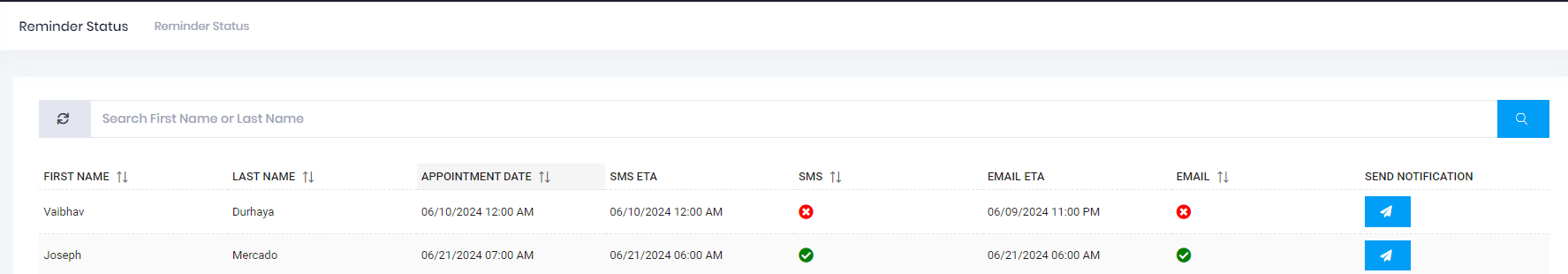 Reminder Status – HelloNote