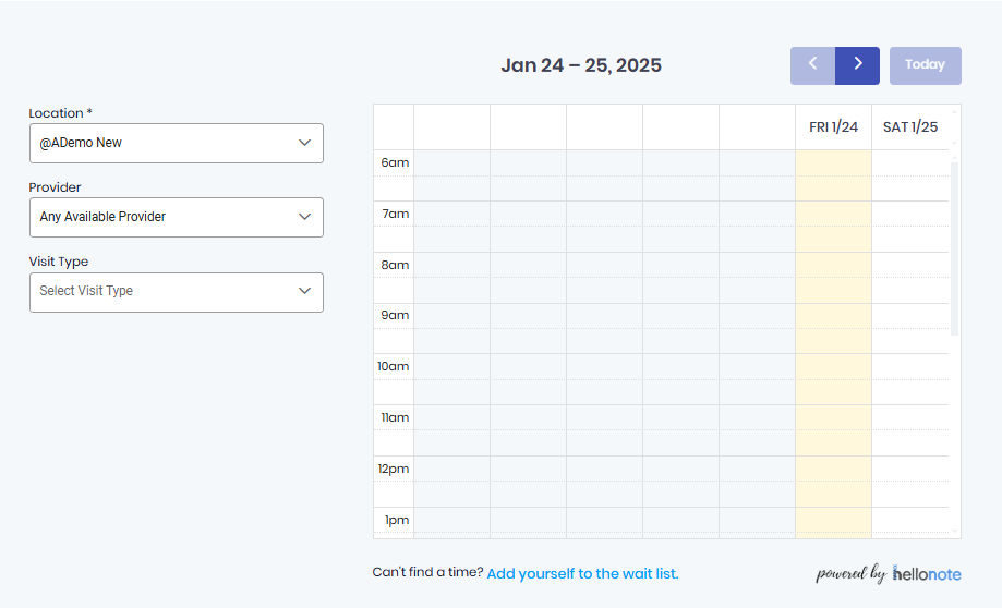 How to add a Schedule Widget on your Website? – HelloNote
