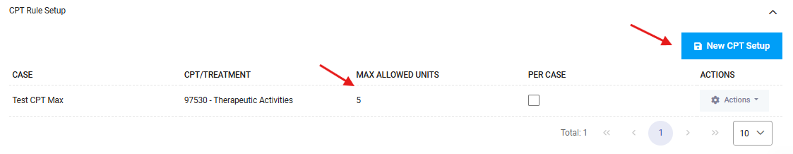 CPT Rule setup now has option to specify maximum units per note or per ...